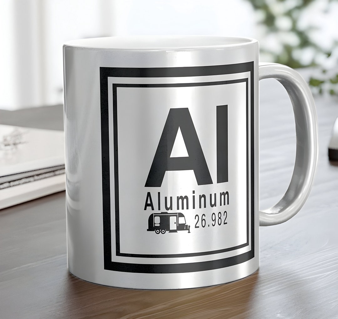 Aluminum Element Metallic-look Mug, Airstream Gift, Airstream Trailer ...