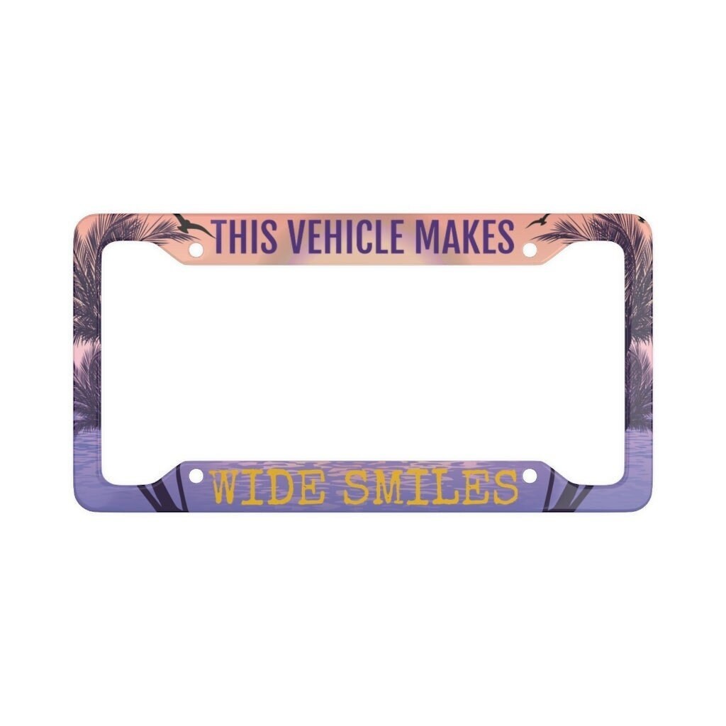 This Vehicle Makes Wide Smiles License Plate Frame Airstream - Etsy