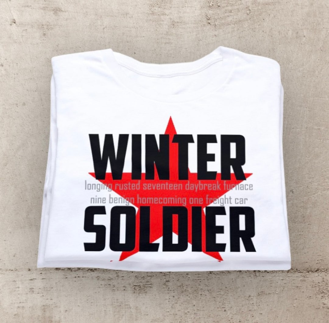 Winter Soldier Trigger Word T-shirt, Bucky Barnes, Avengers, Hydra ...