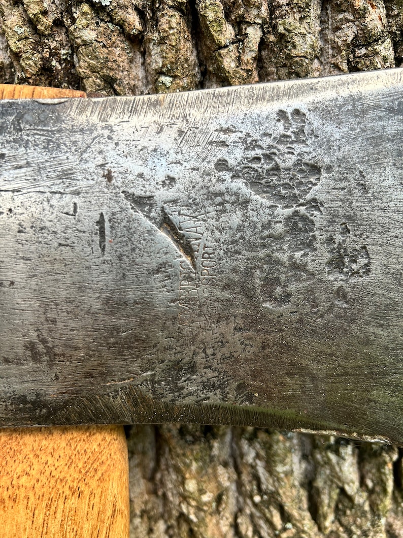 Restored Heirloom Americanaxe From Glassport, PA. With Worn Makers Mark ...