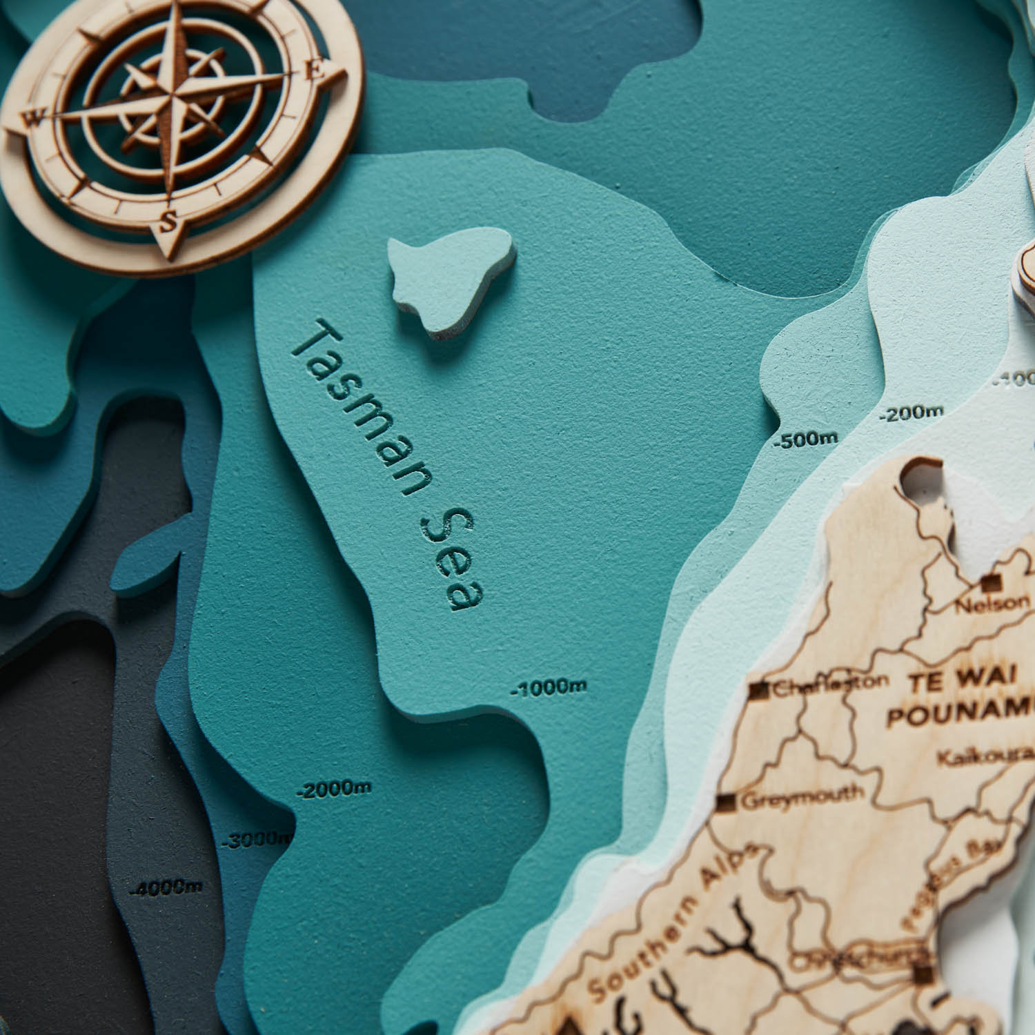 New Zealand - Wooden Map - Etsy