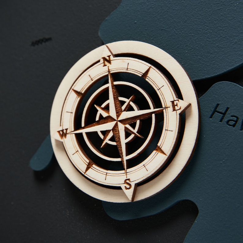 Hawaii - Wooden Map - Etsy