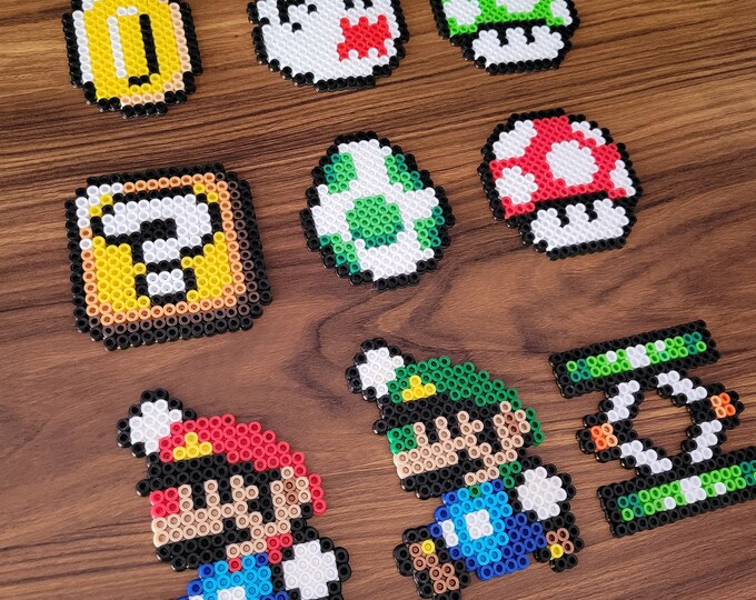 Super Mario Perler Sprites - Etsy Canada