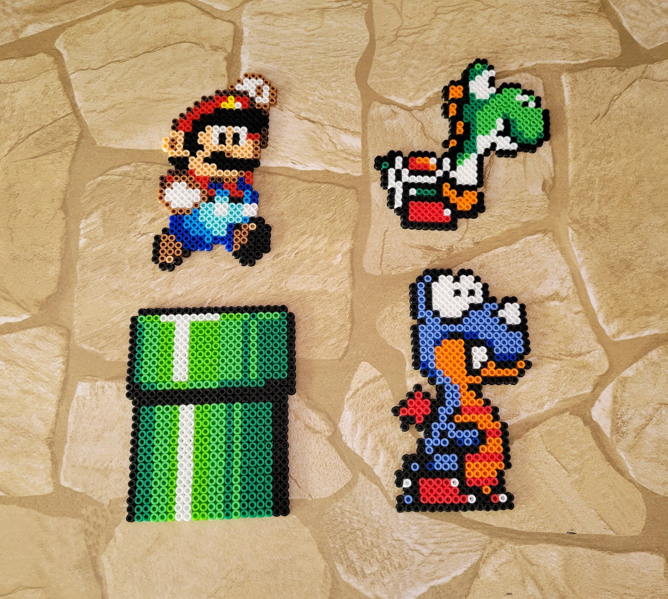 Super Mario Perler Sprites - Etsy Canada