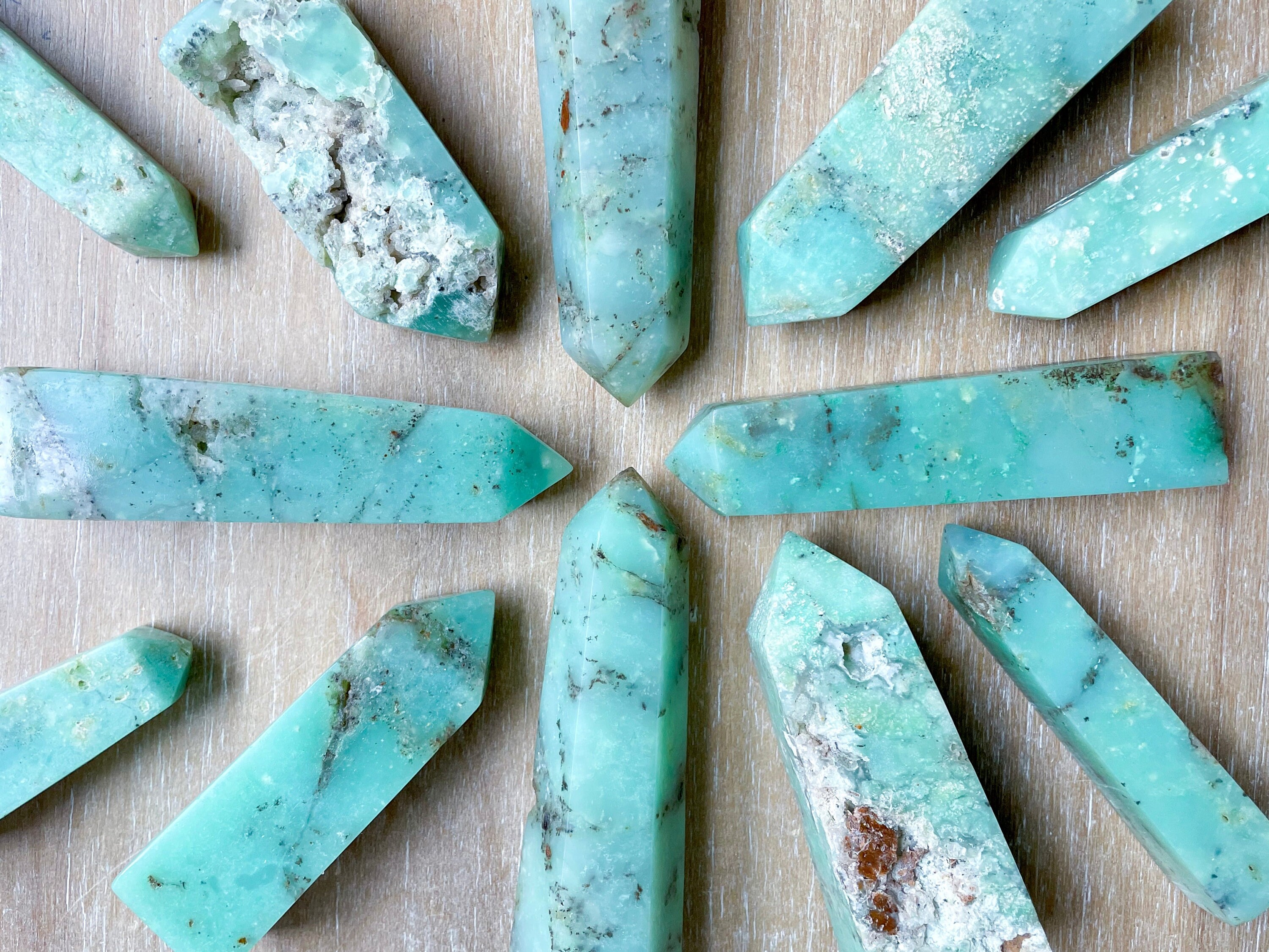 Chrysoprase Tower prase Opal Indonesia | Etsy