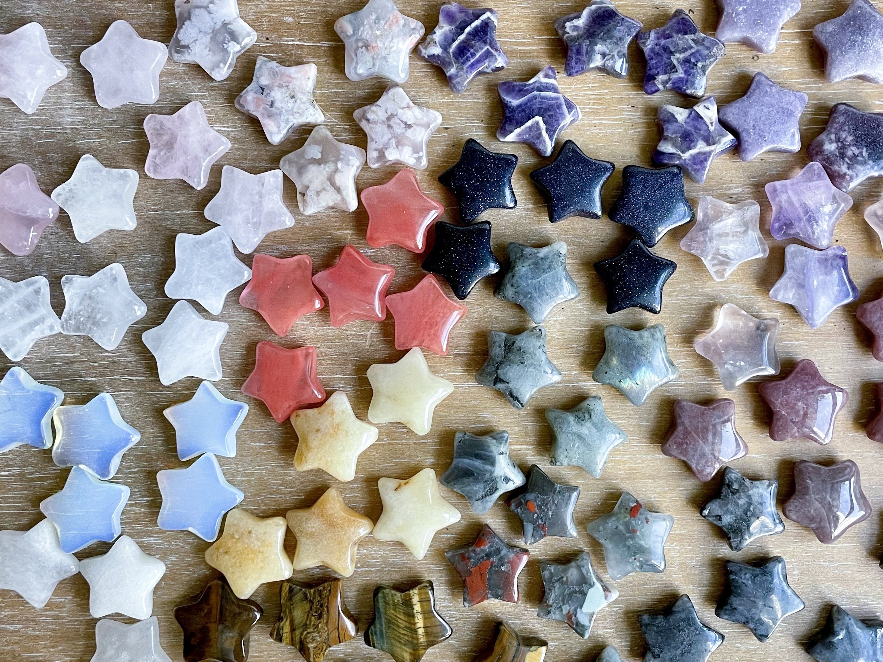 Mini Assorted Star Carvings - Etsy