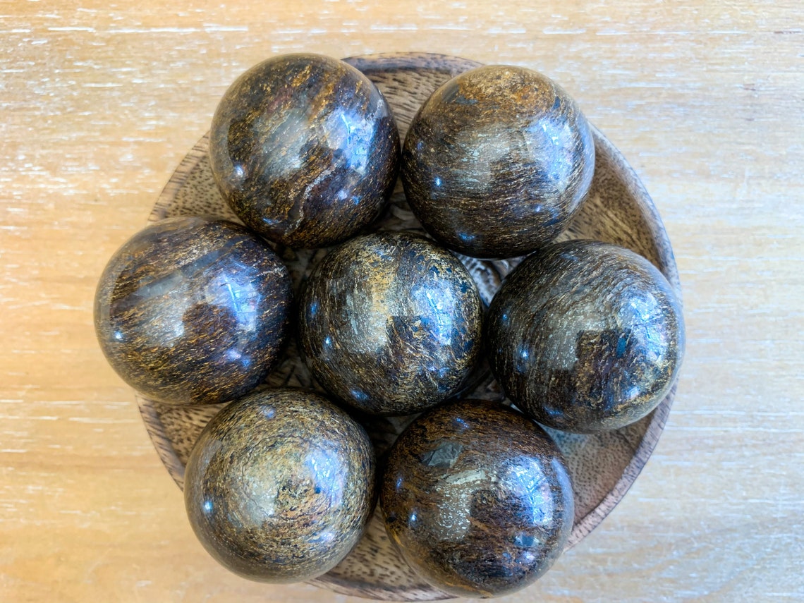Bronzite Sphere - Etsy