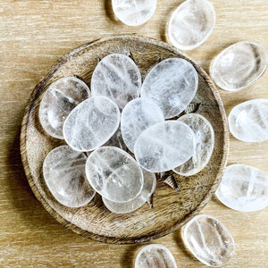 Clear Quartz Worry Stone Small - Etsy