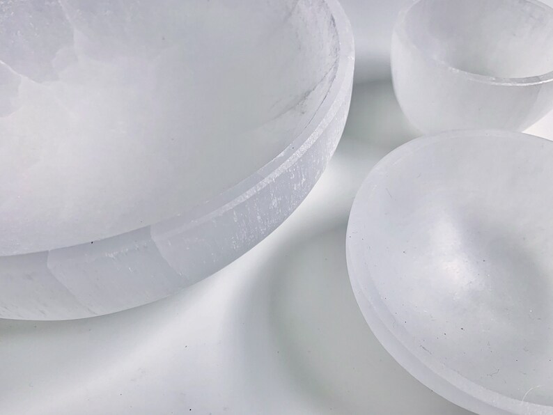Selenite Round Bowl - Etsy