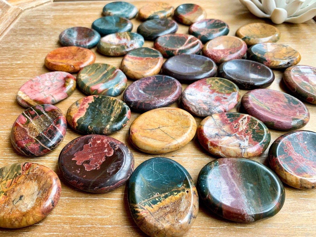 Cherry Creek Network Jasper Worry Stone - Etsy