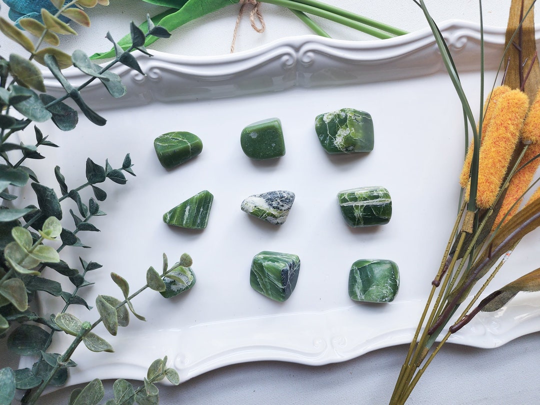 Green Tremolite Tumbled Stone - Etsy