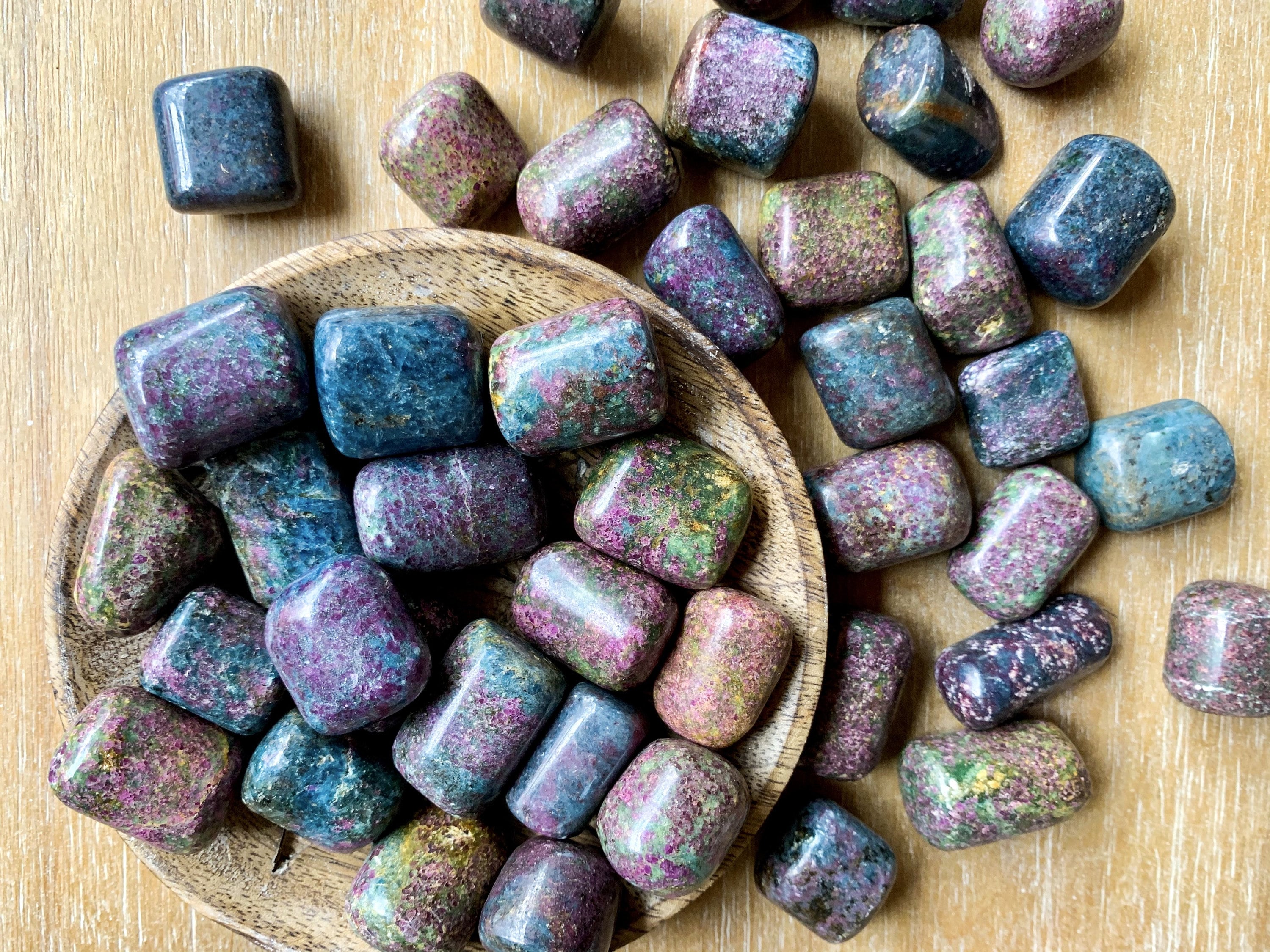 Ruby in Kyanite Tumbled Stone - Etsy