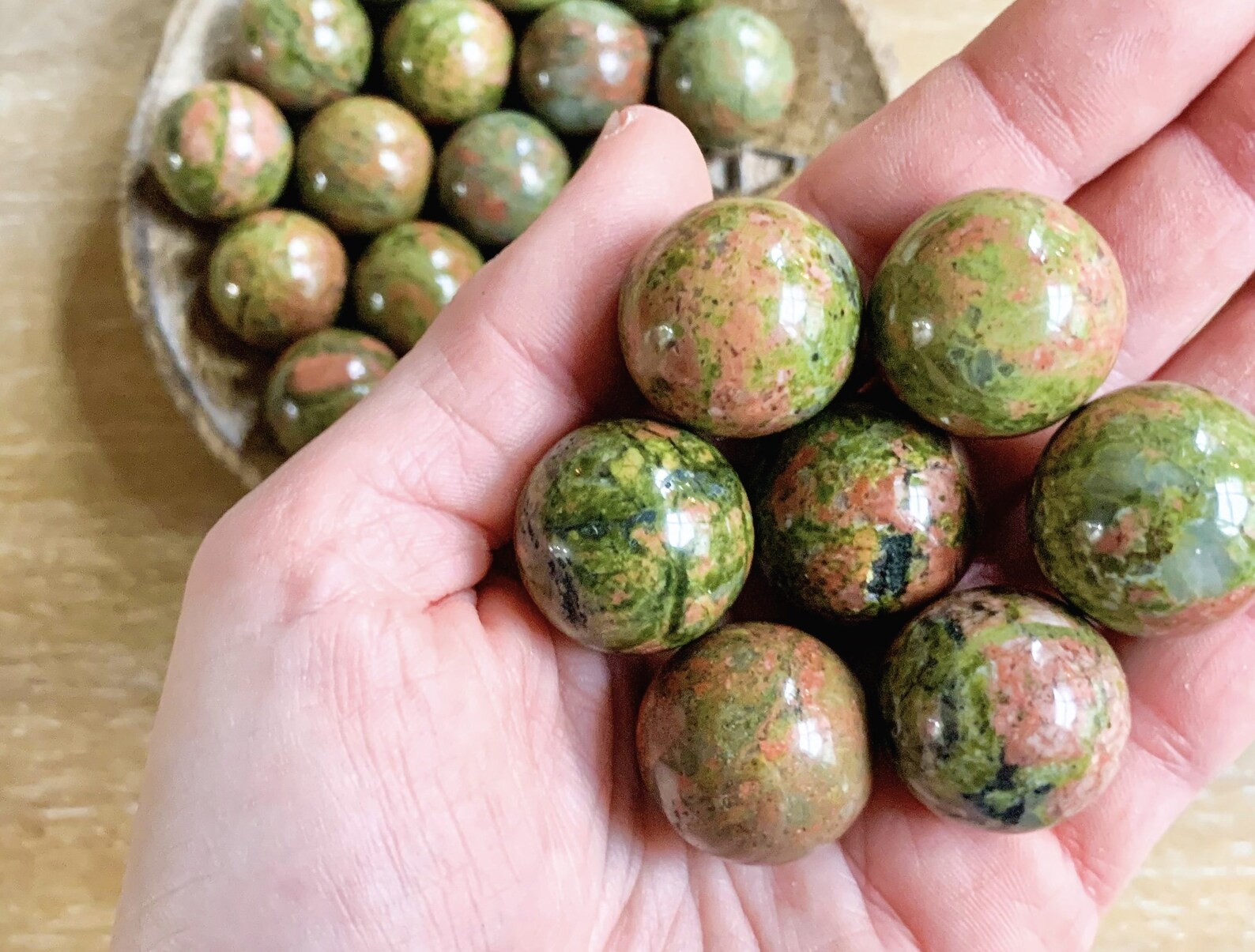 Unakite Sphere Marble - Etsy