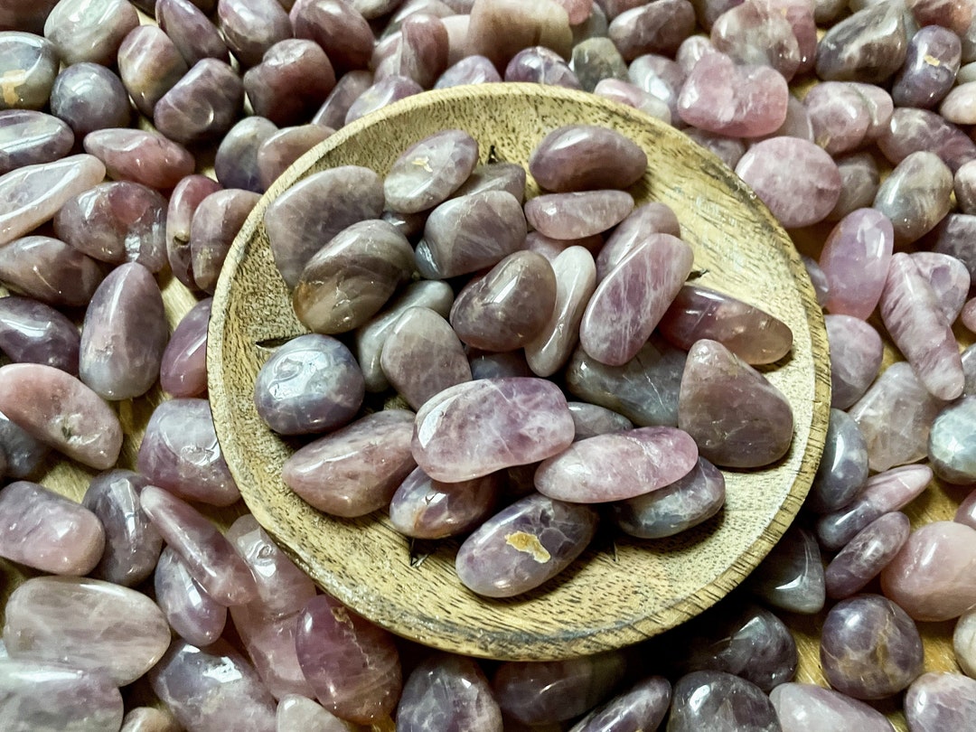 Lavender Quartz Tumbled Stones - Etsy