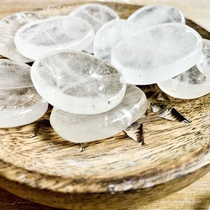 Clear Quartz Worry Stone Small - Etsy