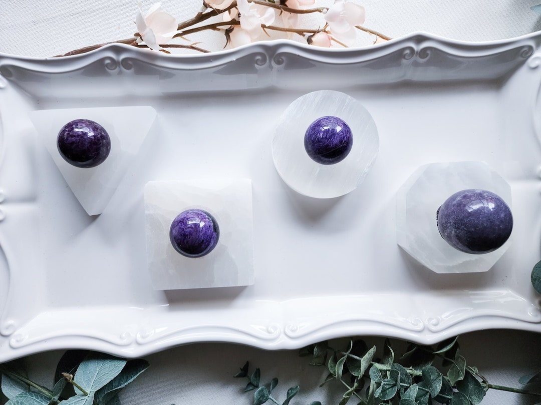 Selenite Sphere Stand - Etsy