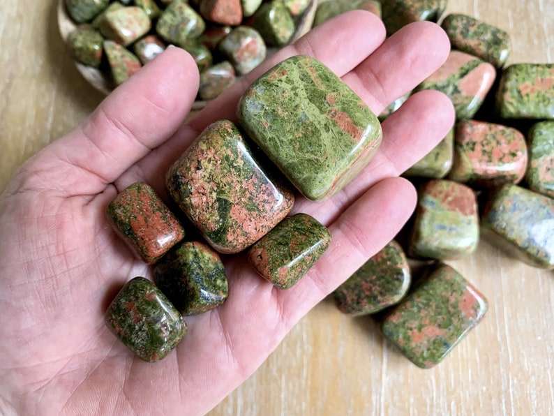 Unakite Tumbled Stone - Etsy