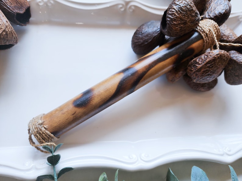 Bamboo and Kenari Seed Rattle - Etsy