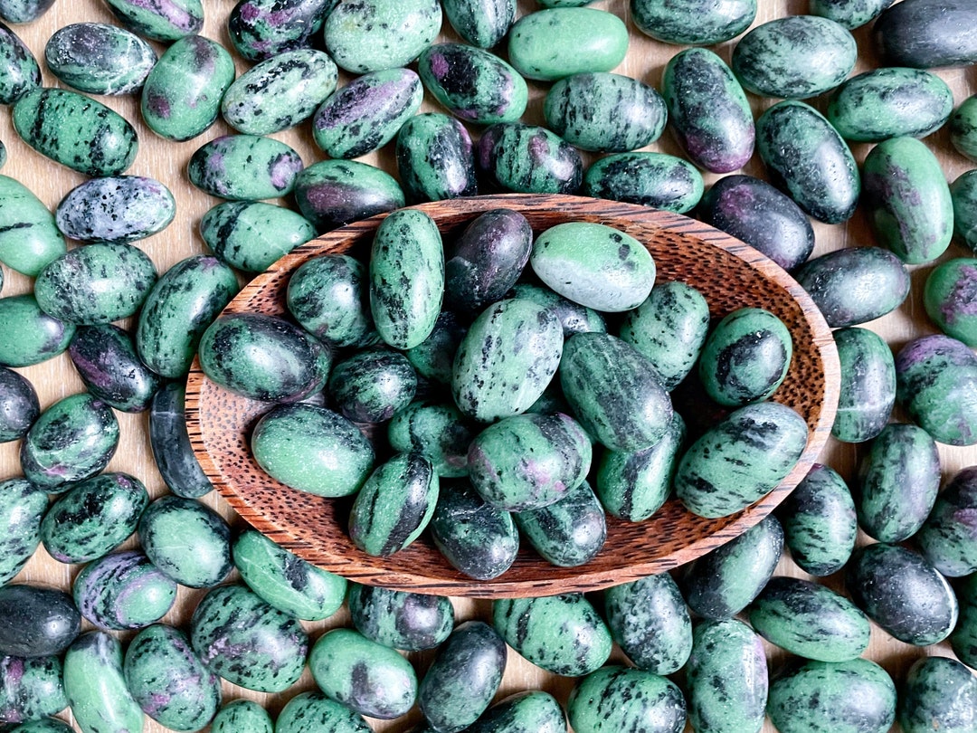 Ruby in Zoisite Tumbled Stone - Etsy