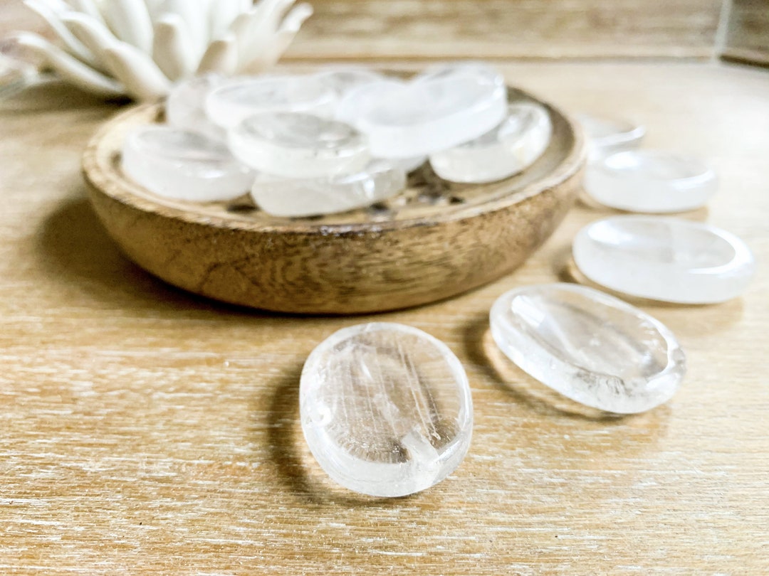 Clear Quartz Worry Stone Small - Etsy