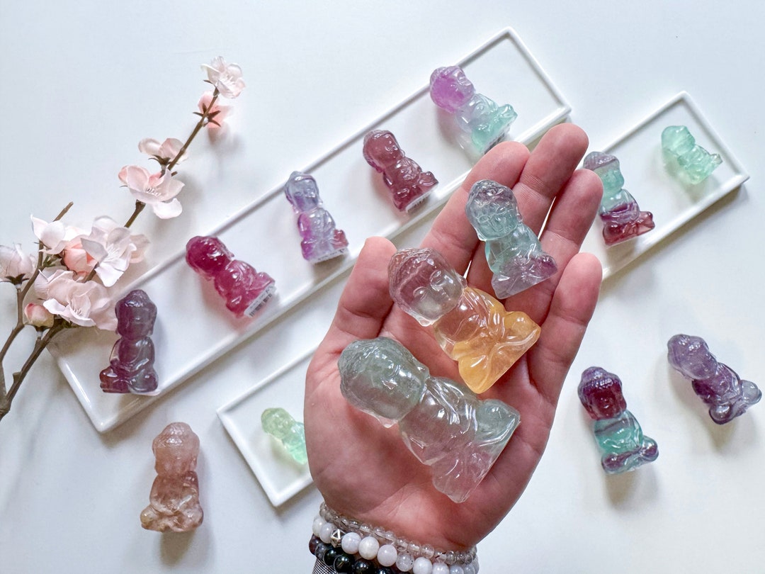 Pastel Candy Fluorite Buddha - Etsy