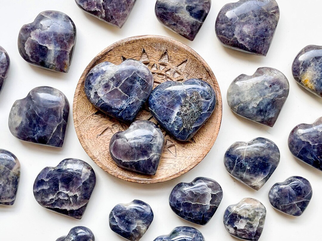 Iolite Heart - Etsy