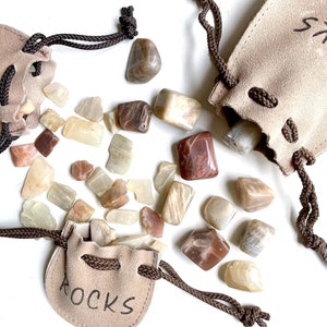 Leather rocks Pouch - Etsy