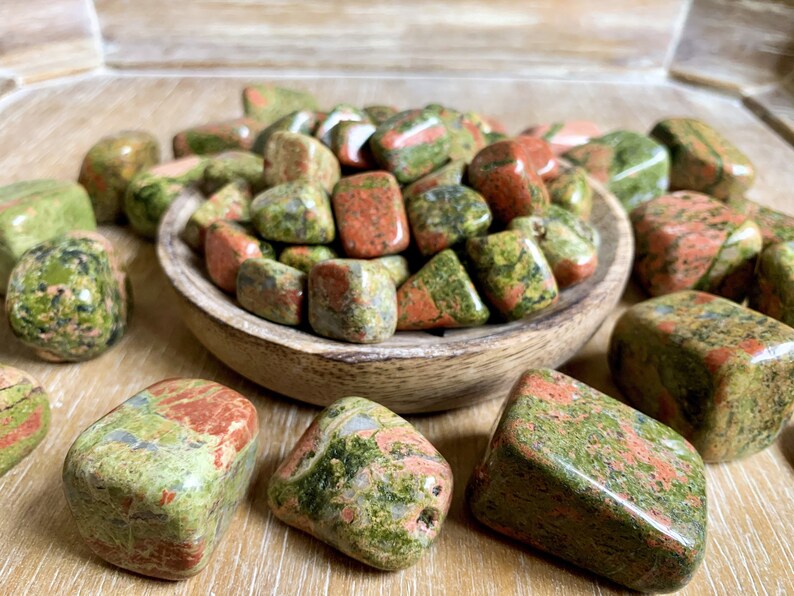 Unakite Tumbled Stone - Etsy