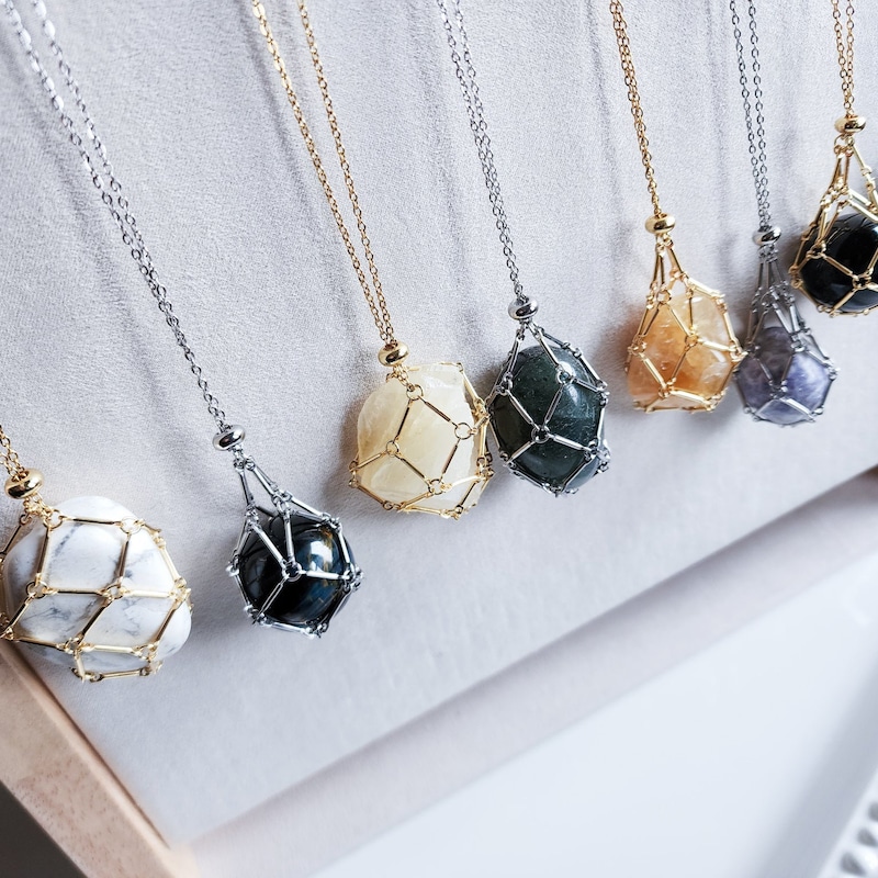 Rock Crystal Necklace - Etsy