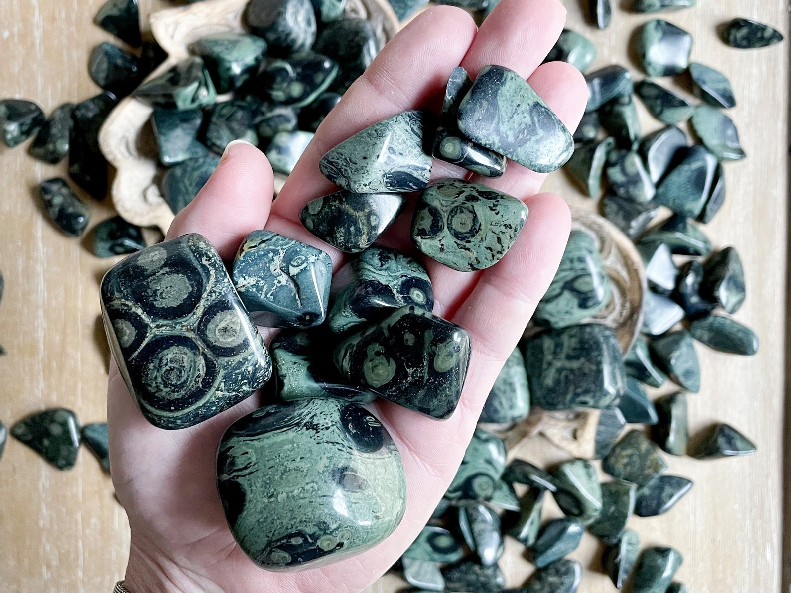 Kambaba Jasper Tumbled Stone - Etsy