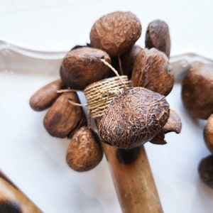 Bamboo and Kenari Seed Rattle - Etsy