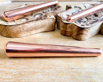 Wand of Copper Hand Forged Magic Wand With Twist Handle for Divination ...
