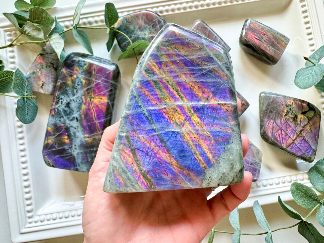 Sunset Flash Labradorite Free Form || Madagascar - Etsy