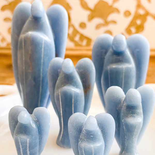 Angelite Crystal - Etsy
