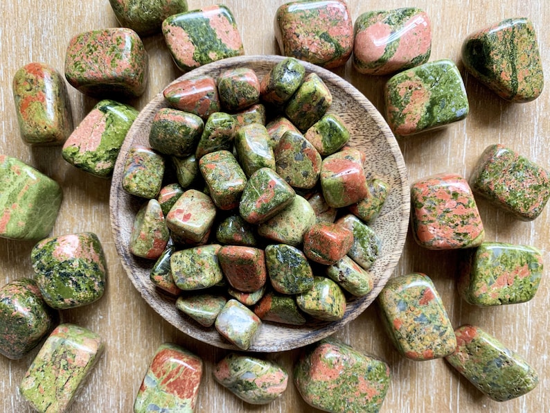 Unakite Tumbled Stone - Etsy