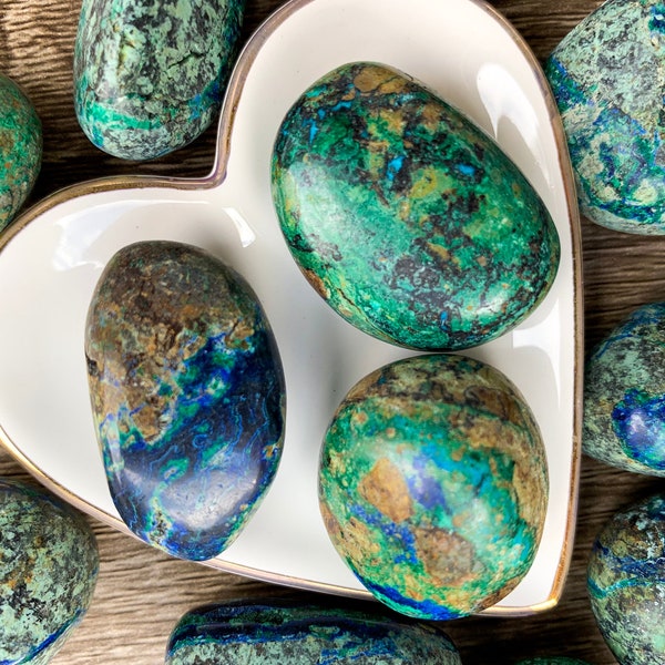 Azurite Tumbled Stone - Etsy