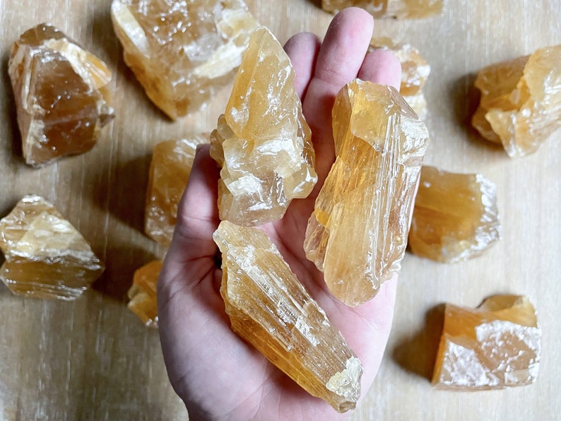 Honey Calcite Raw - Etsy