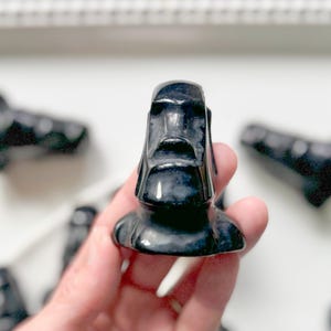 Obsidian Easter Island Moai Statue Carving - Etsy