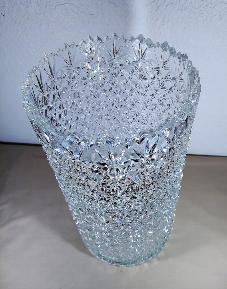 Antique Rare Libbey ABP Vase American Brilliant Period - Etsy