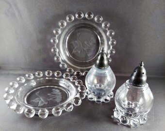 Candlewick Salt and Pepper - Etsy