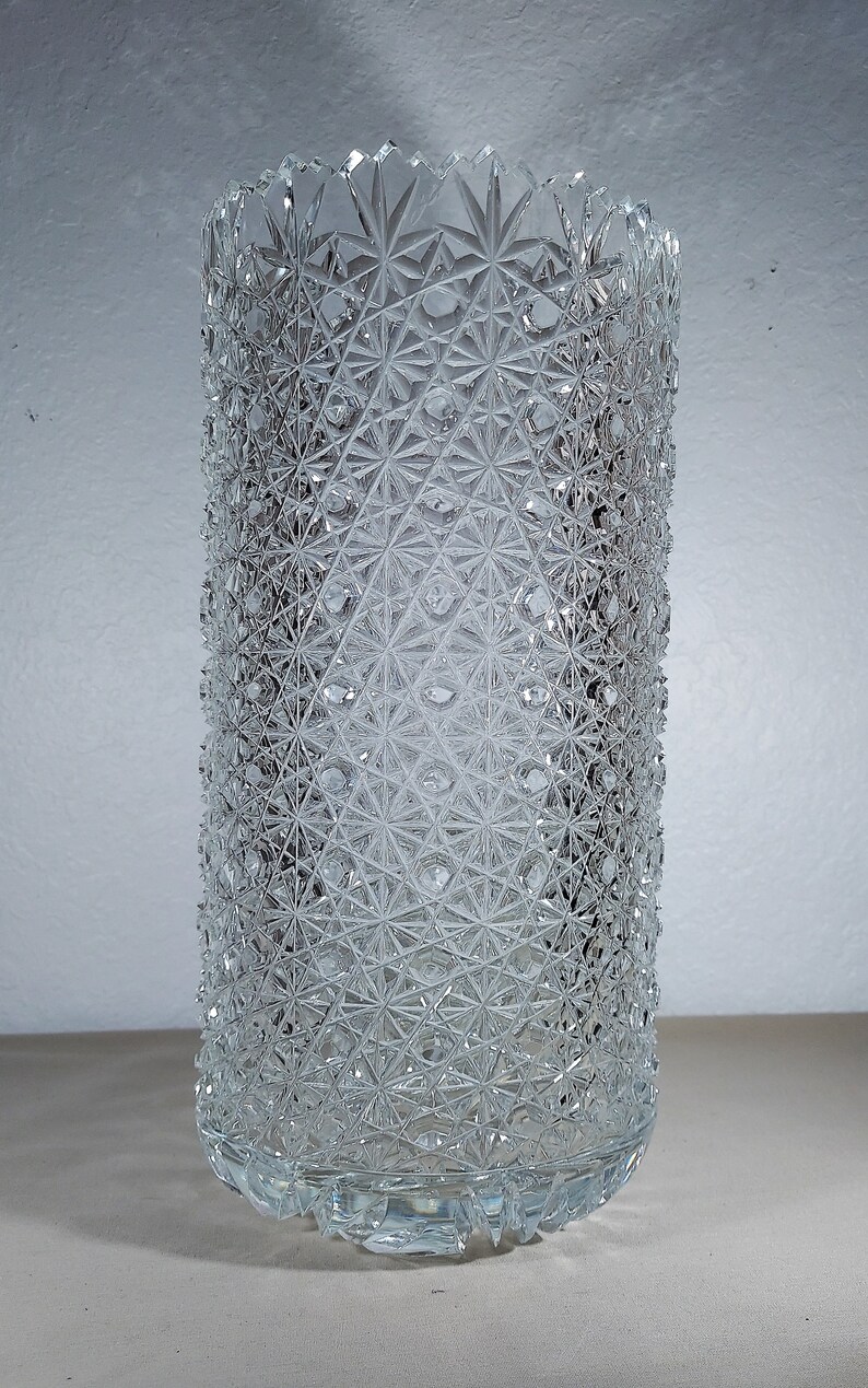 Antique Rare Libbey ABP Vase American Brilliant Period - Etsy