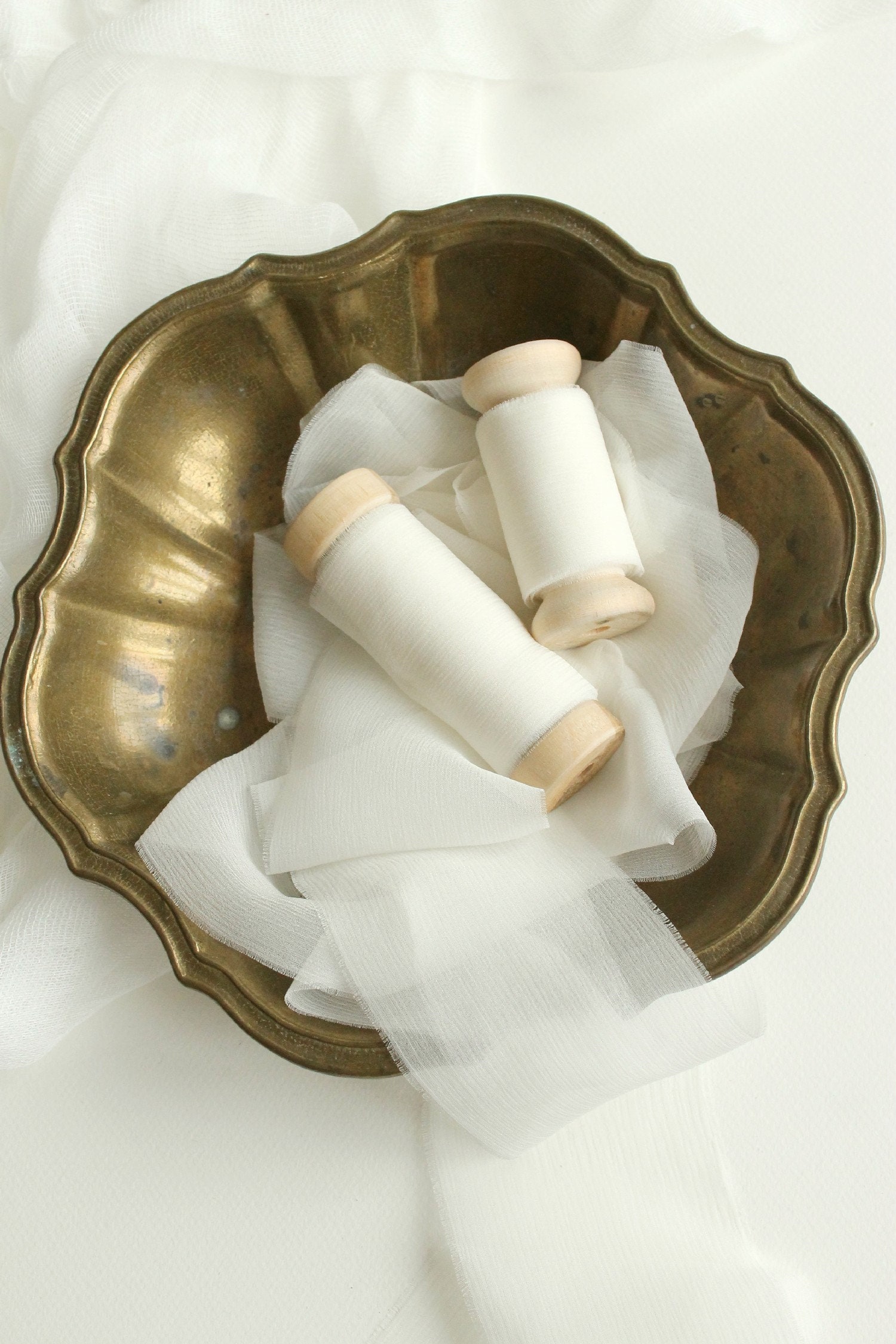 Ivory Silk Ribbon off White Wedding Ribbon Antique White - Etsy