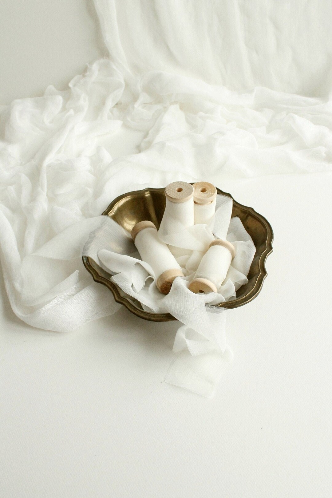 Ivory Silk Ribbon off White Wedding Ribbon Antique White Natural Silk ...