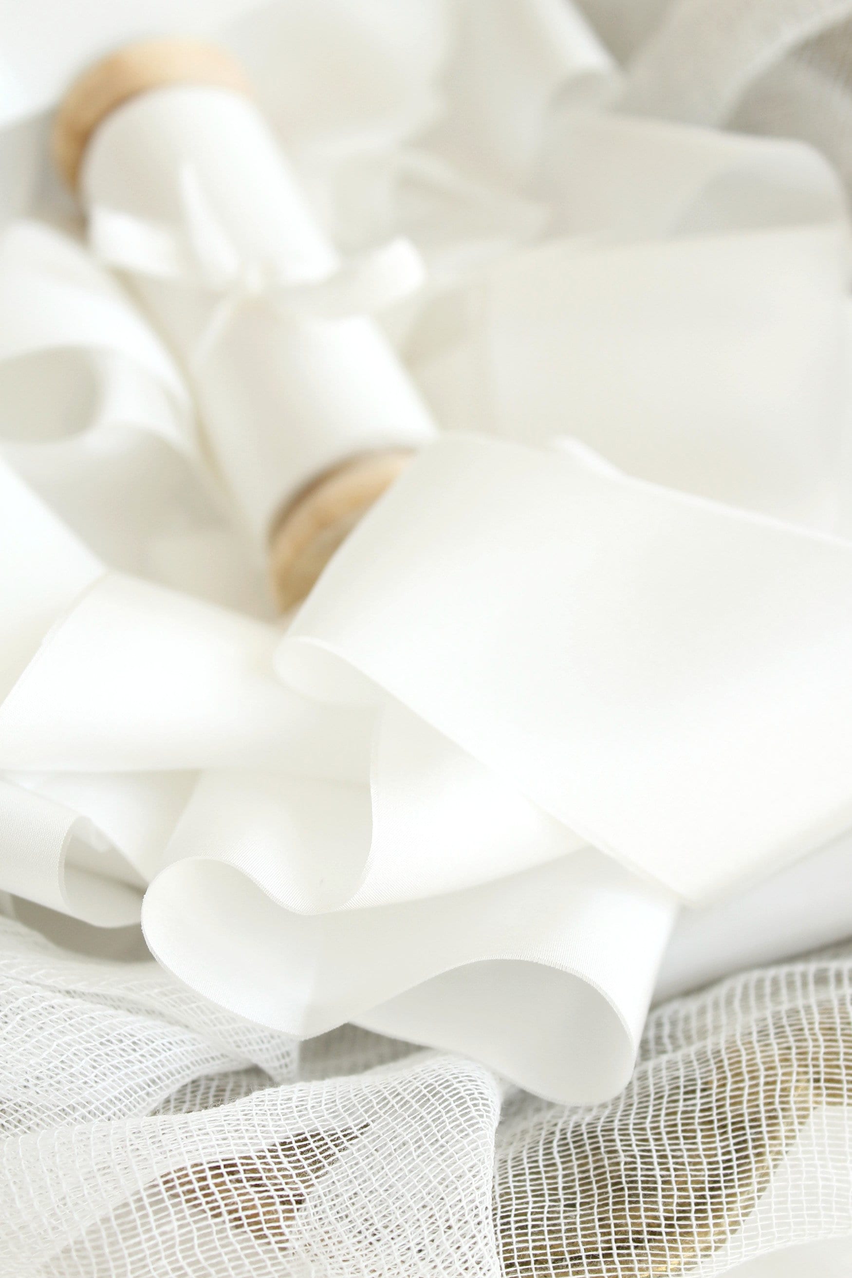 White Silk Ribbon Snowy White Sash Habotai Silk Classic | Etsy