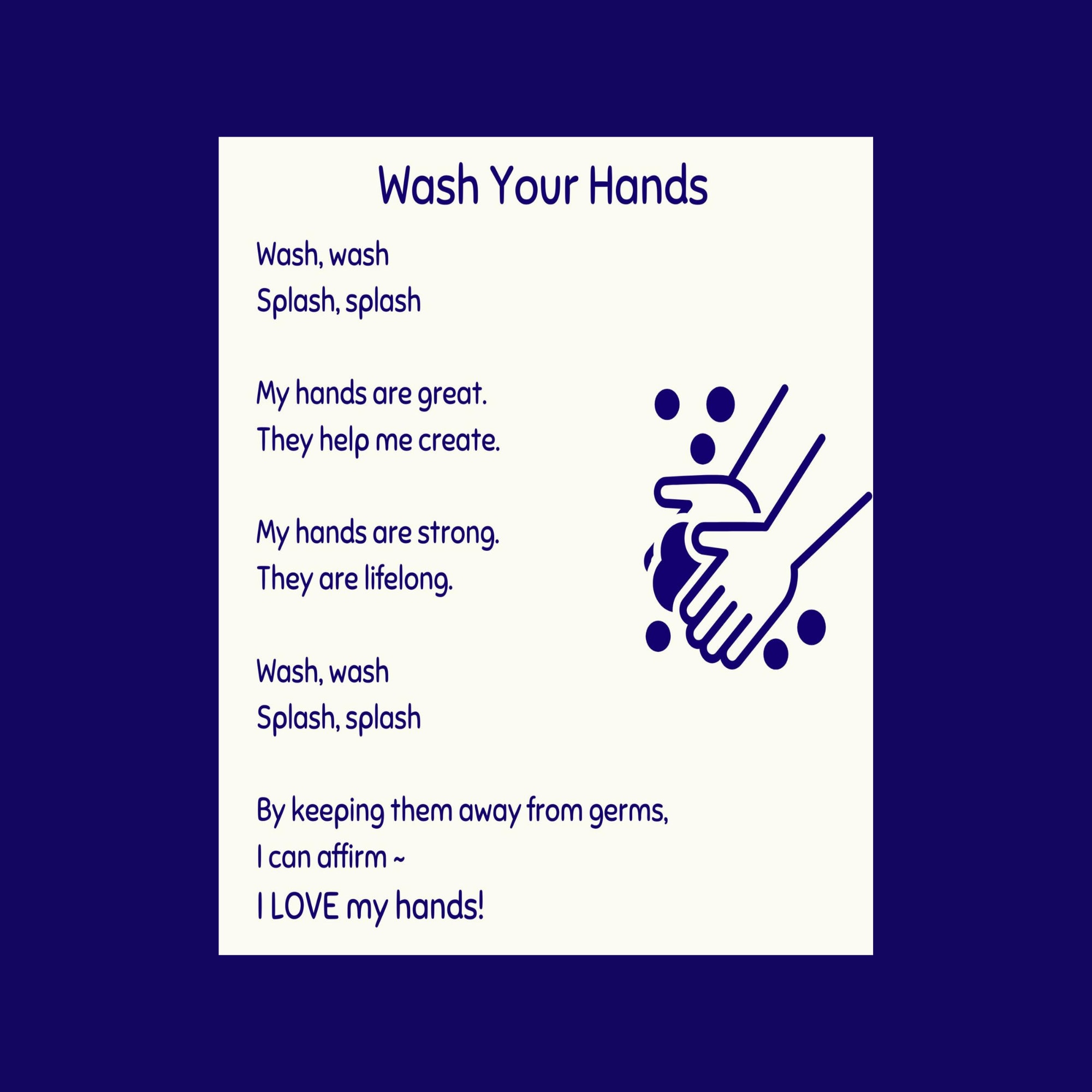 Clean Hands Poem Dirty Microscope Party | Rachel Kessler