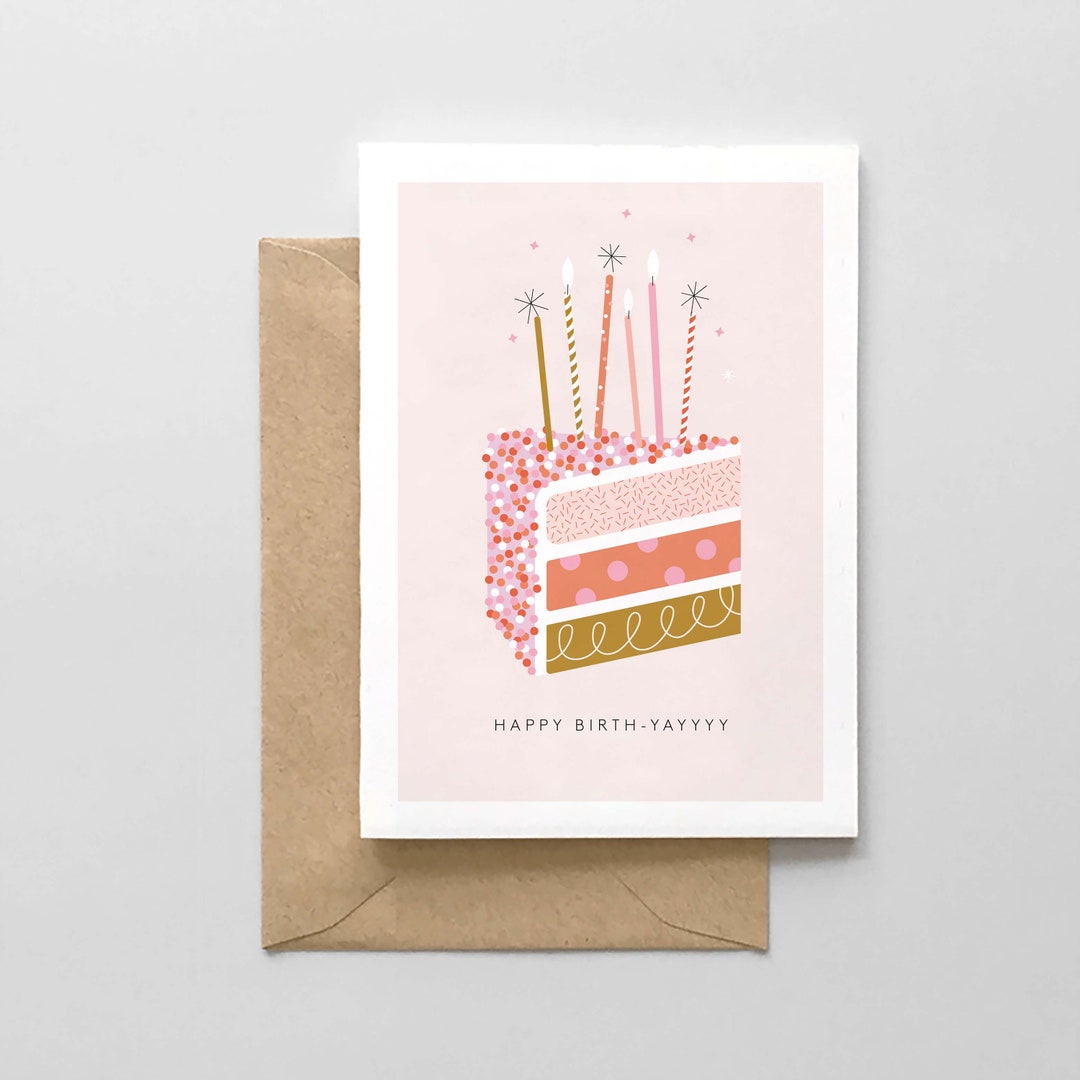 Happy Birth-yayyy - Greeting Card - Etsy