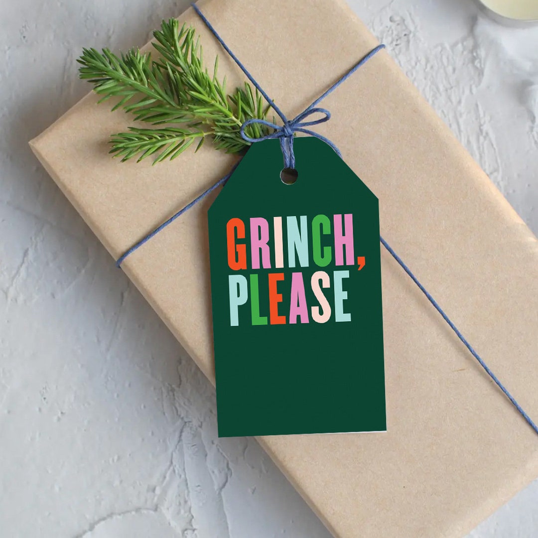 Green Design Gift Tags Set of 10 - Etsy