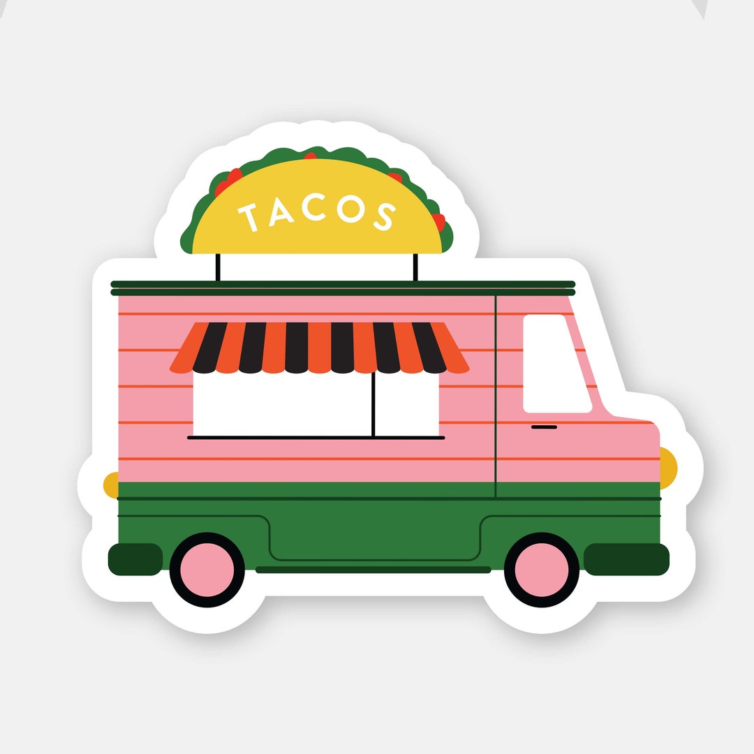Taco Truck - Vinyl Sticker - Etsy
