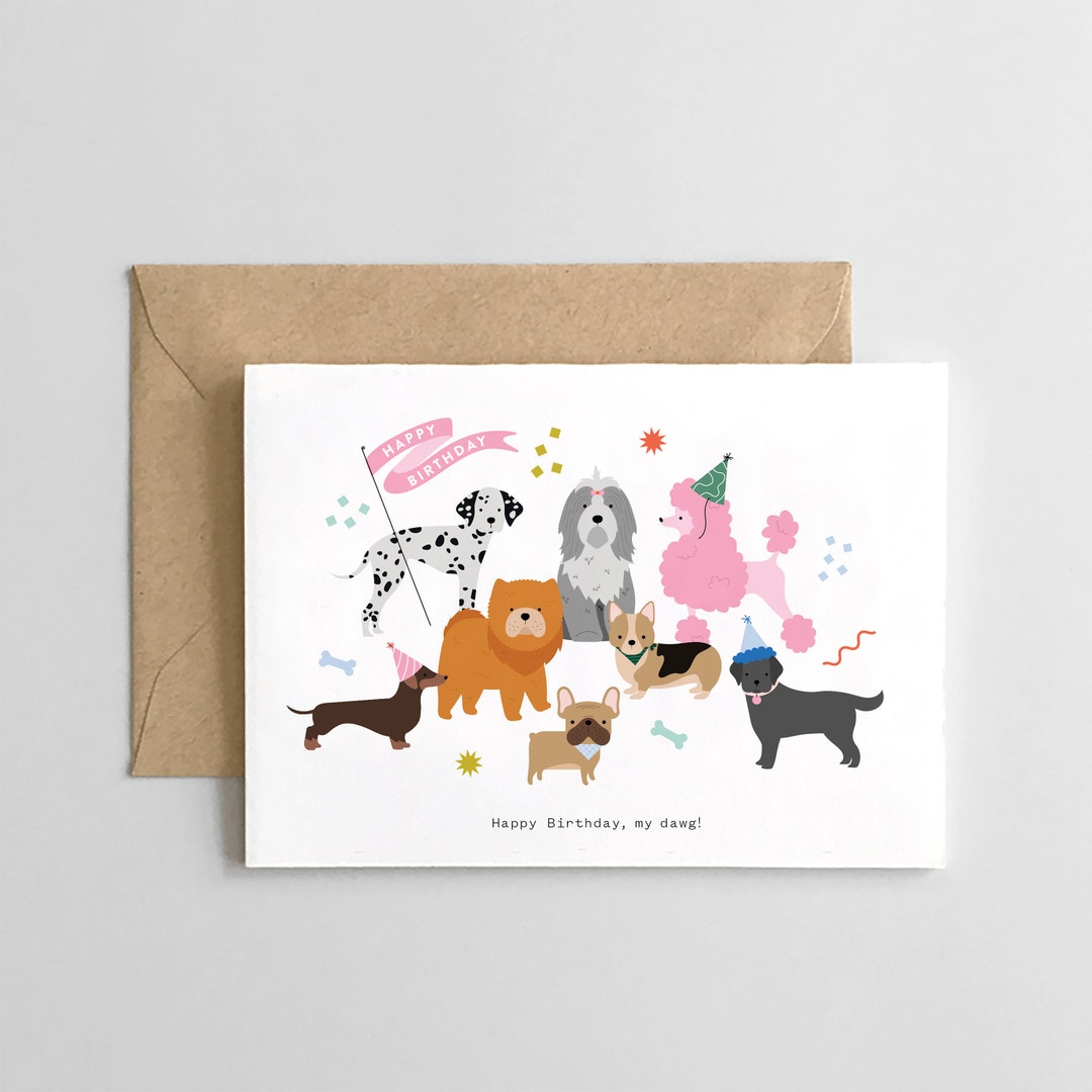 Happy Birthday, My Dawg! - Birthday Card - Etsy