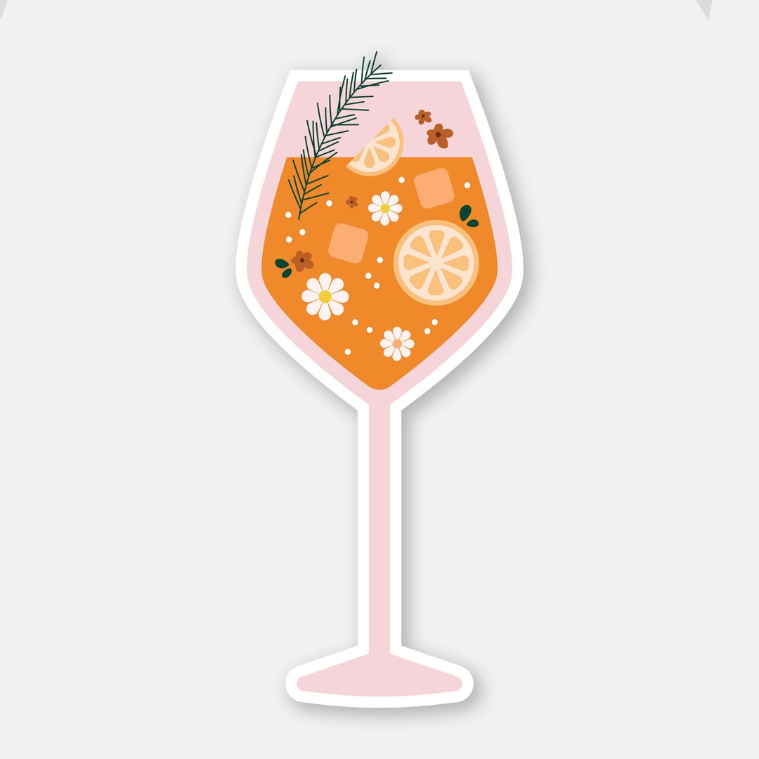 Aperol Spritz - Vinyl Sticker - Etsy